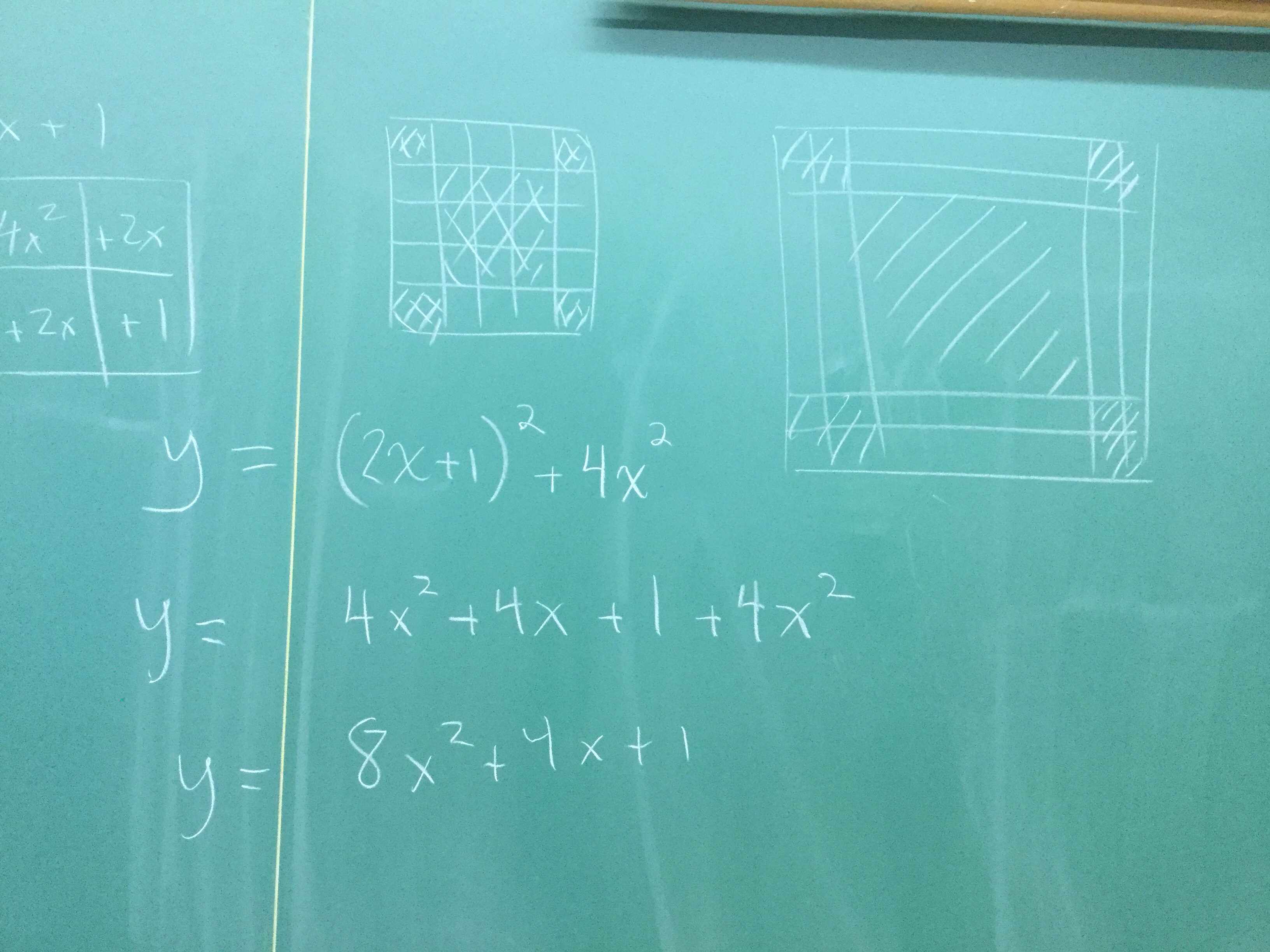 Modelling quadratic patterns | Ms. Bearse's Site