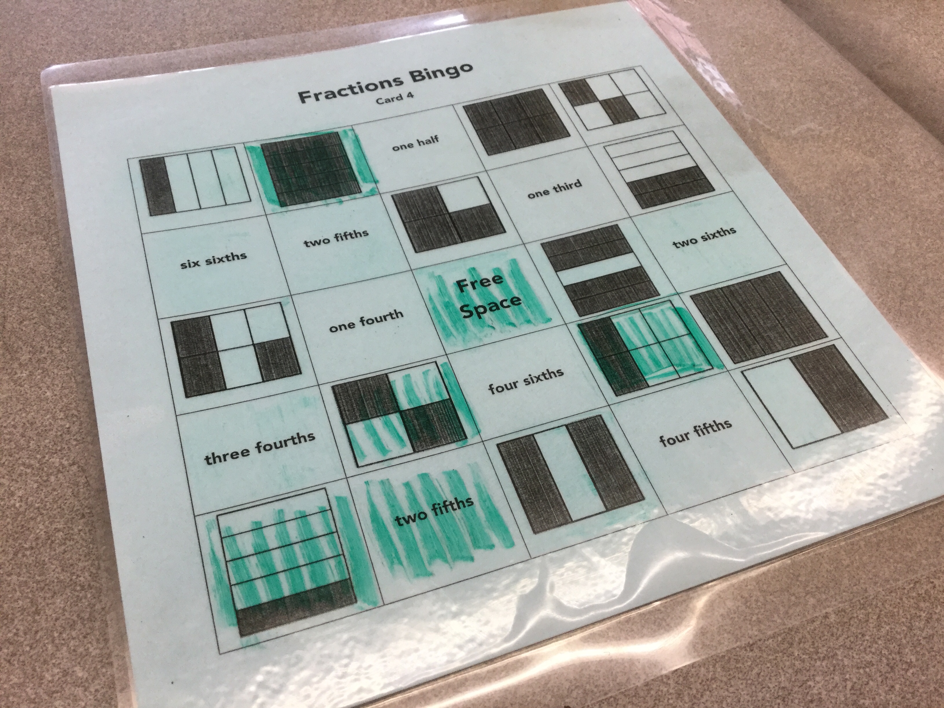 Fractions bingo | Ms. Bearse's Site
